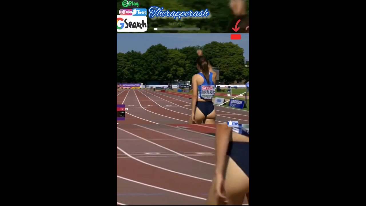 Maria Mihalache 100m race #shorts #sports #olympics #highlights #maria ...