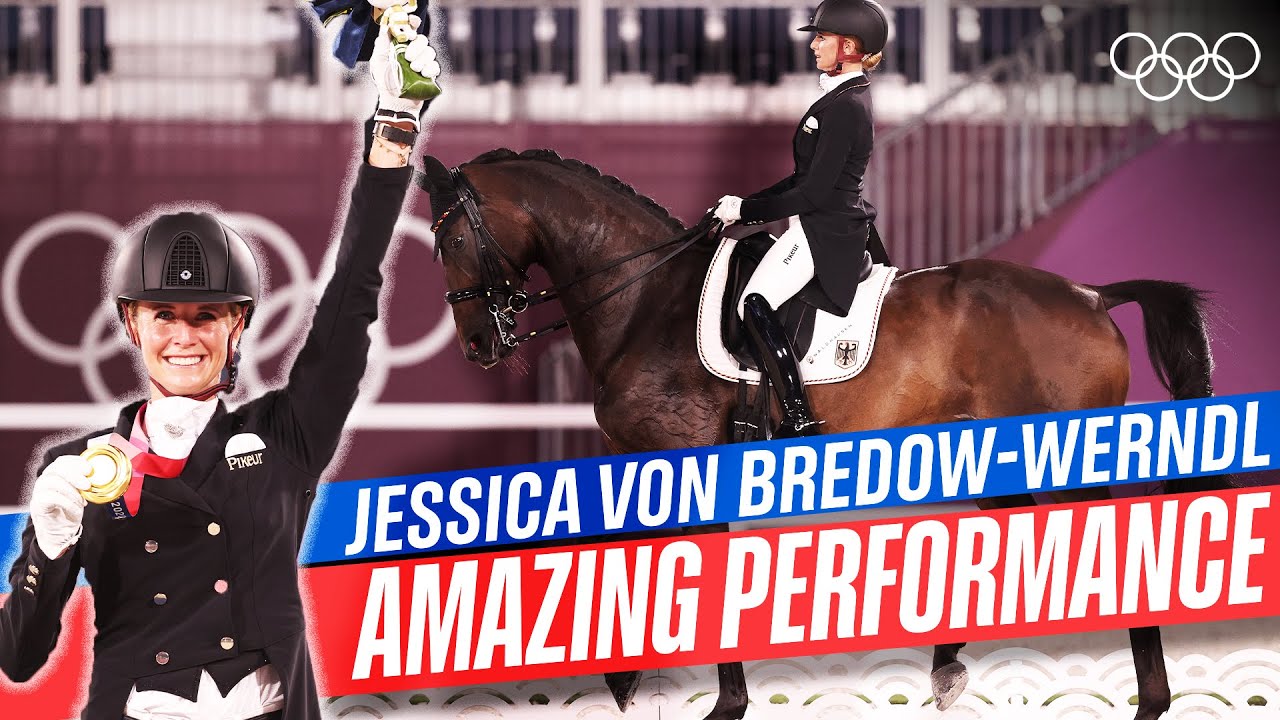 馬場馬術フリースタイル！ Jessica von Bredow-Werndl & Dalera BB at Tokyo 2020! 🐴 ...